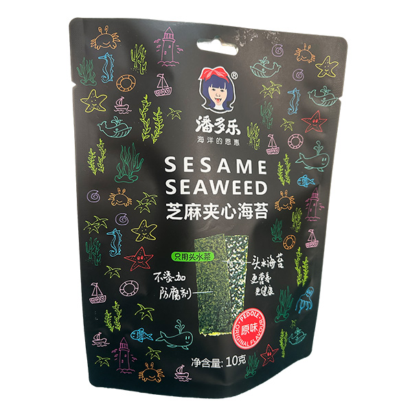 China Printed Stand Up Pouches for Crispy Seaweed Snacks Packaging Bags ...